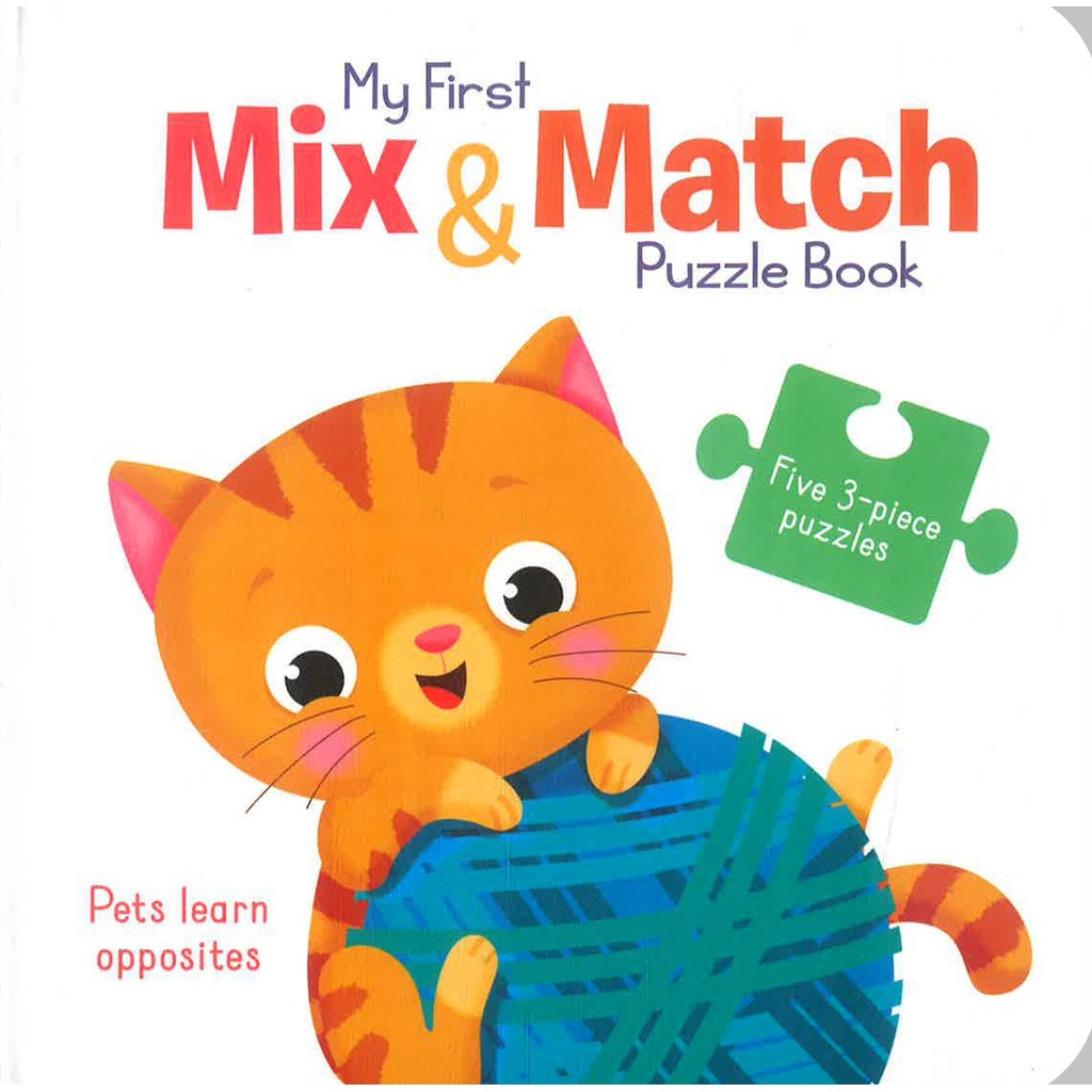 (BX) PETS LEARN OPPOSITES (MY FIRST MIX & MATCH PUZZLE BOOK) | Shopee ...