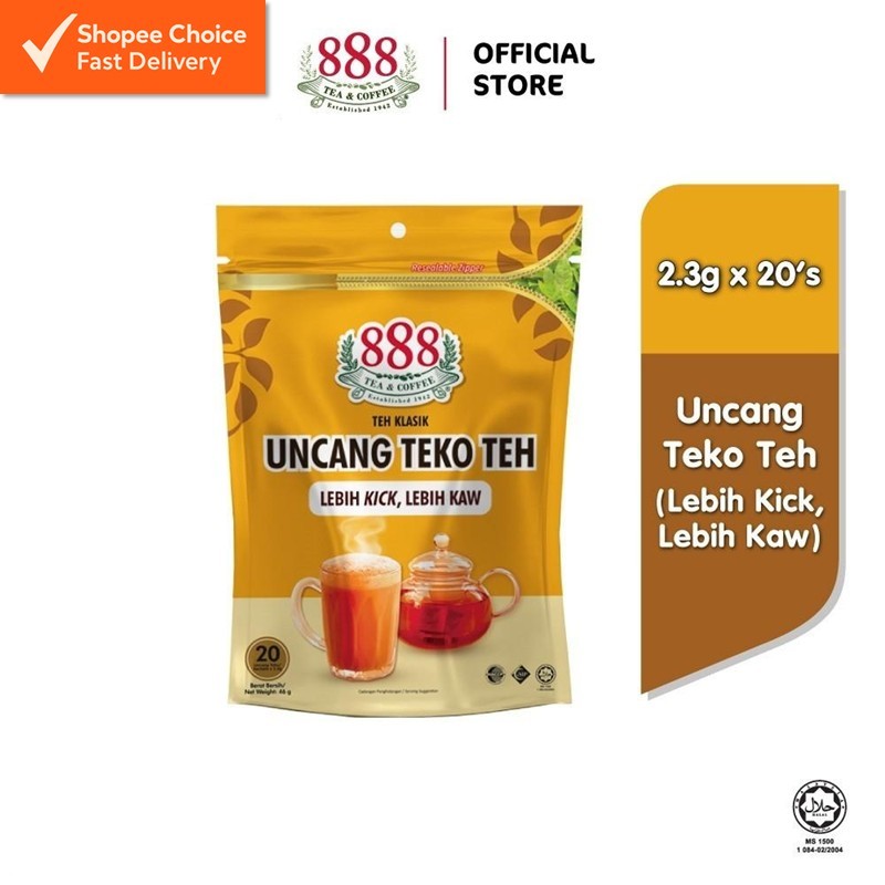 888 Strong Black Tea Uncang Teko Teh “KAW” (2.3g x 20s / 50s) – Bold ...