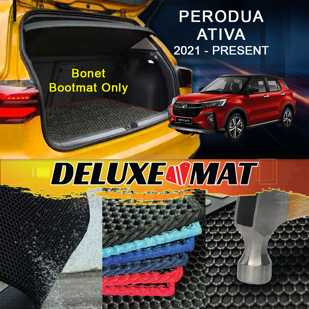 PERODUA ATIVA 2021 2022 2023 2024 2025 Deluxe Boot Mat Car Boot Carpet ...