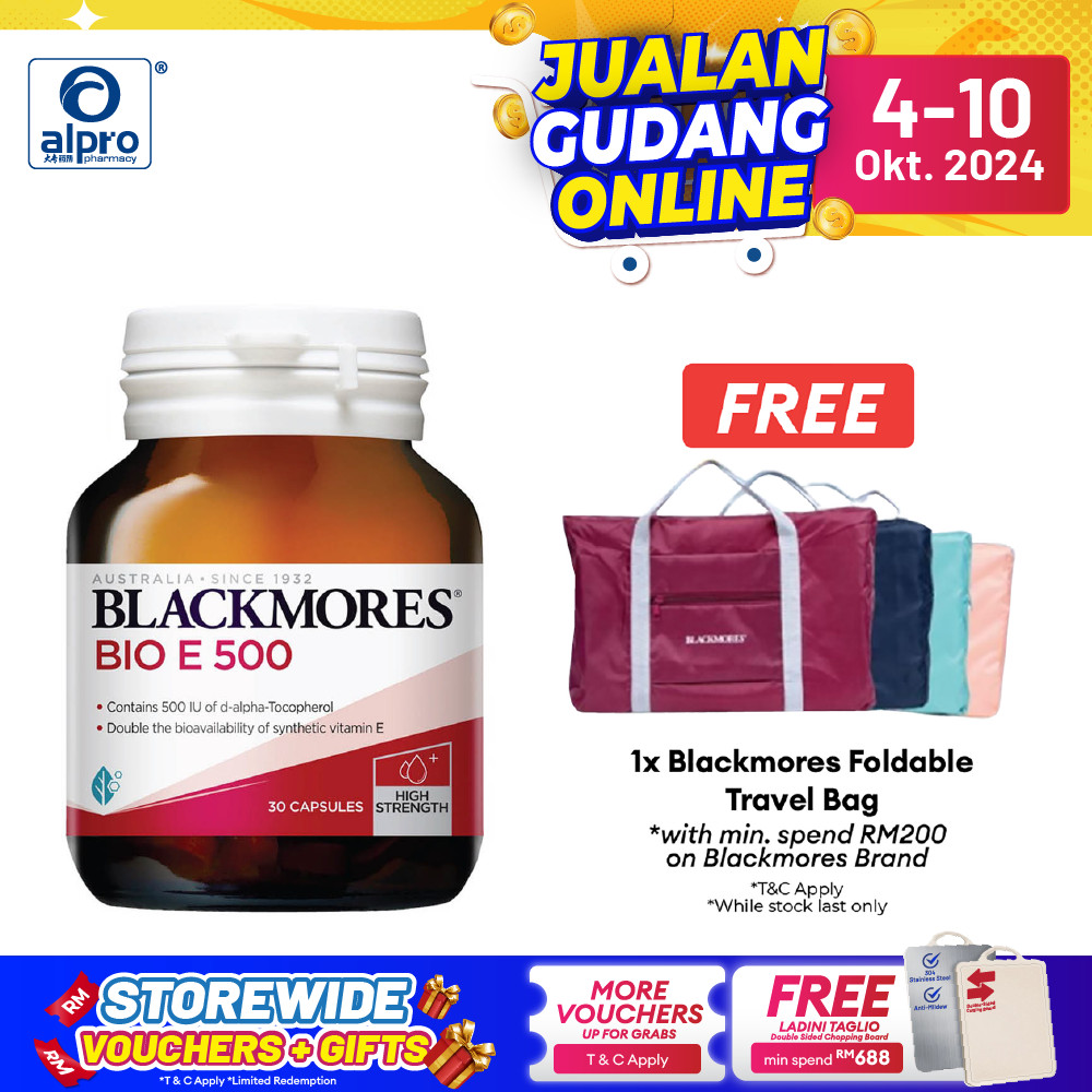 Blackmores Bio E 500IU (30's) | Shopee Singapore