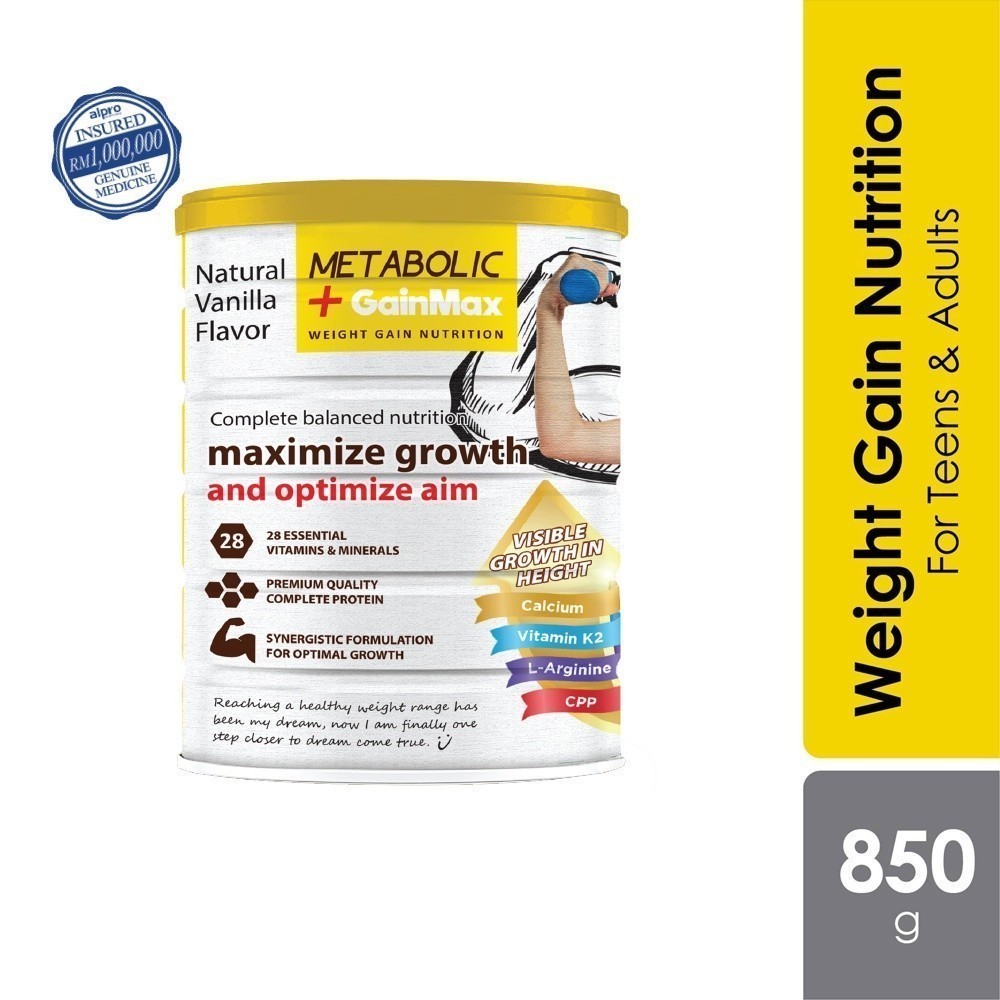 Alpro Pharmacy Exclusive - Metabolic + GainMax Weight Gain Nutrition ...