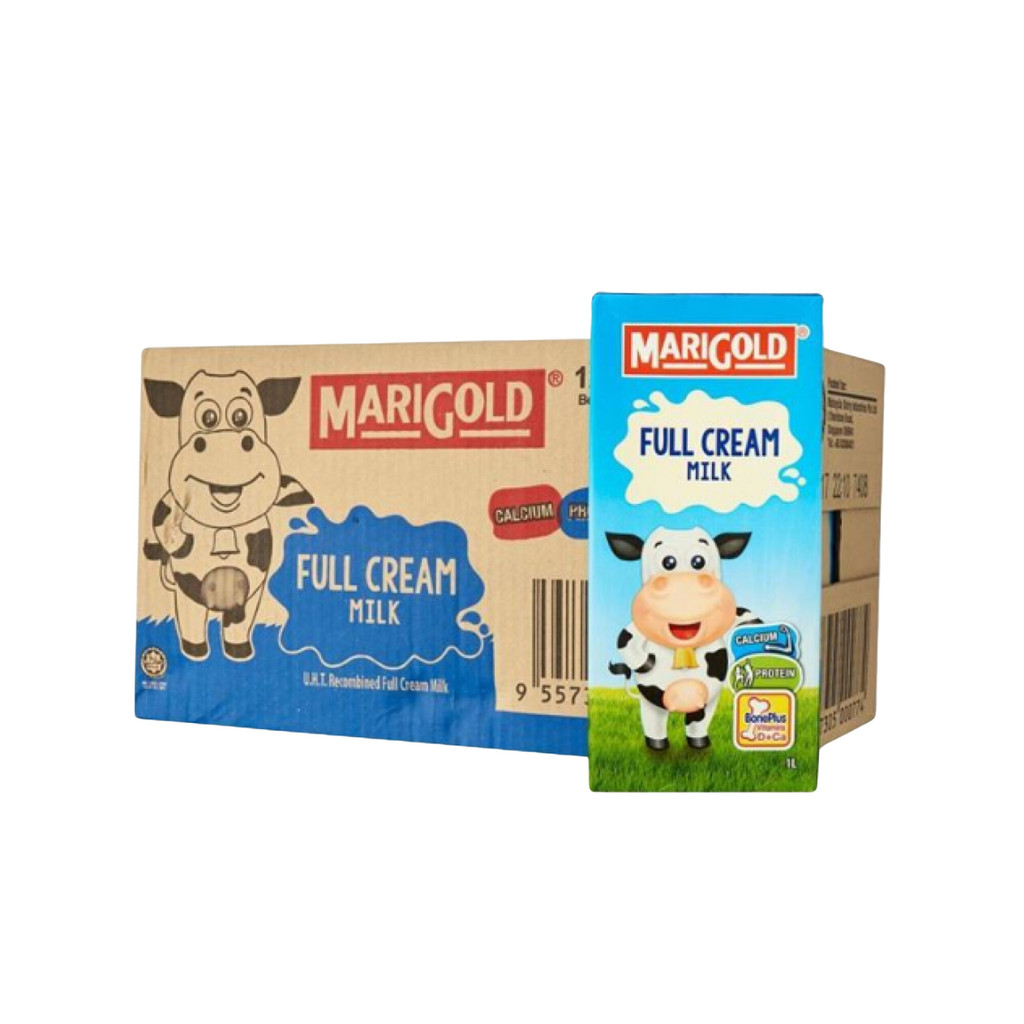 Marigold UHT Full Cream 1L X 12 Units | Shopee Singapore