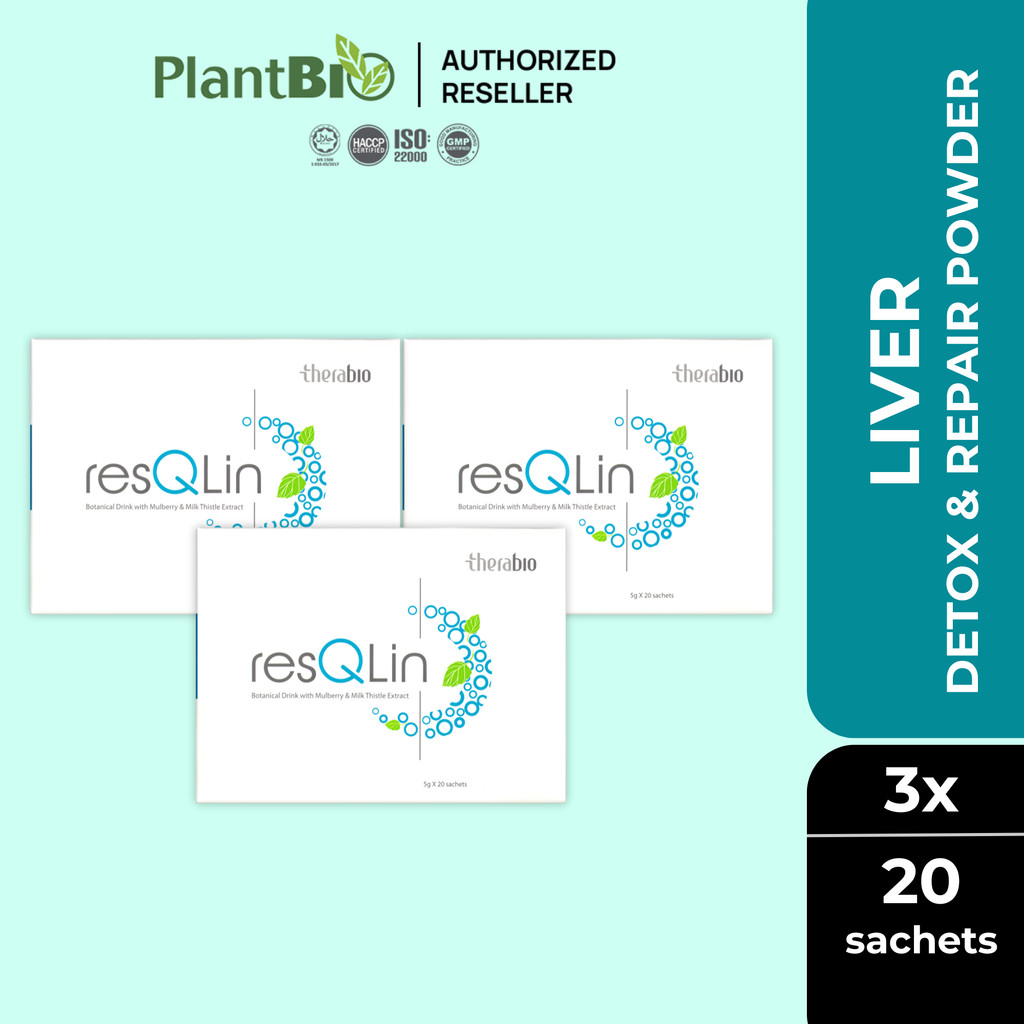 3x resQlin: Liver Cleanse, Detox & Repair Supplement for Night Owls | Liver, Kidney Pancreas ...