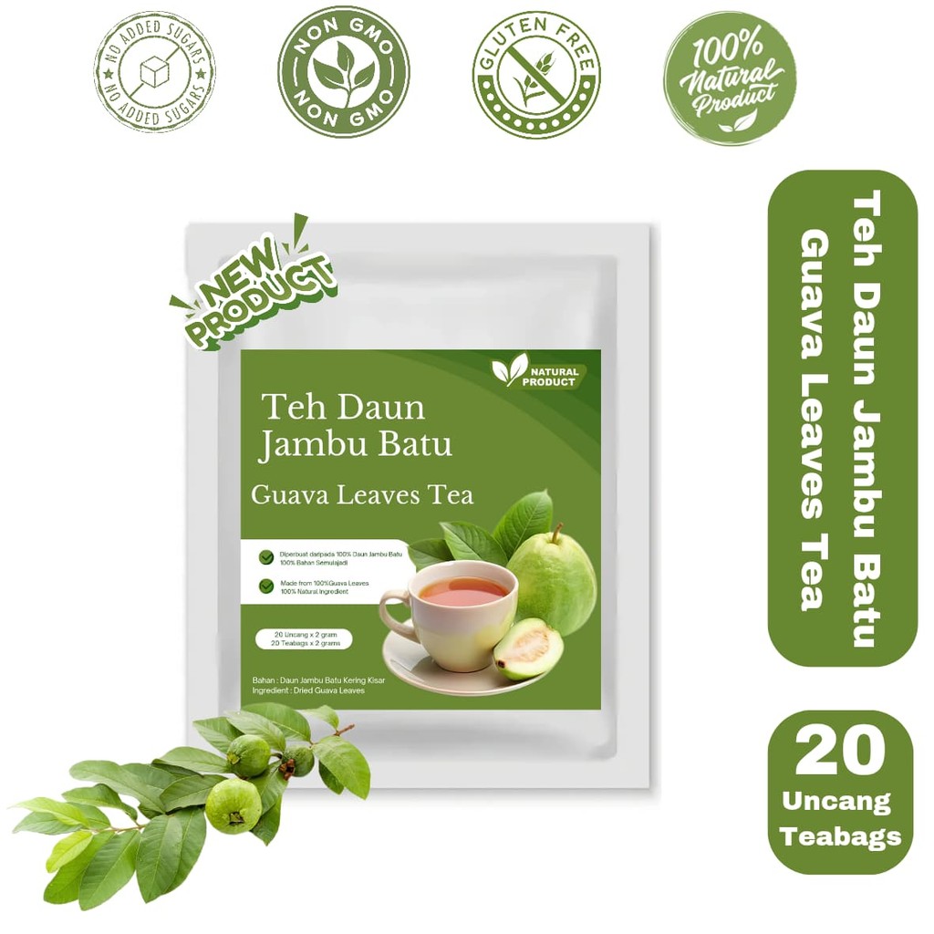 Pure Guava Leaf Tea (20 Pieces)/ Pure Guava Leaves Tea (20 Teabags ...