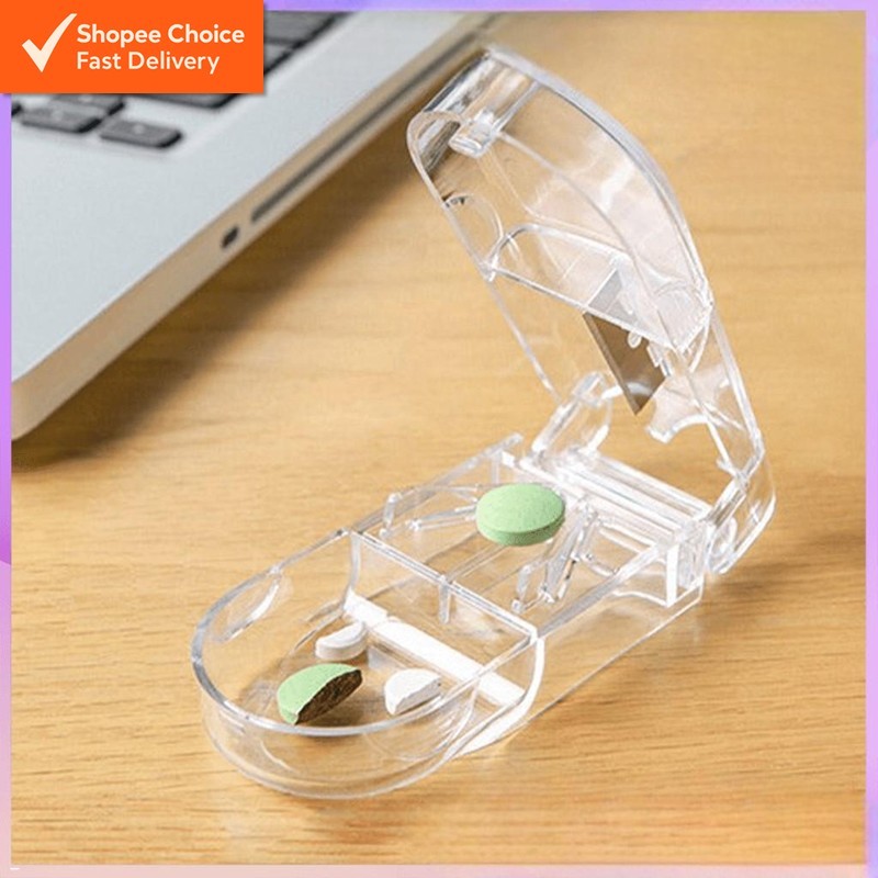 Portable Pill Cutter Box | Tablet Splitter & Organizer | Medicine ...