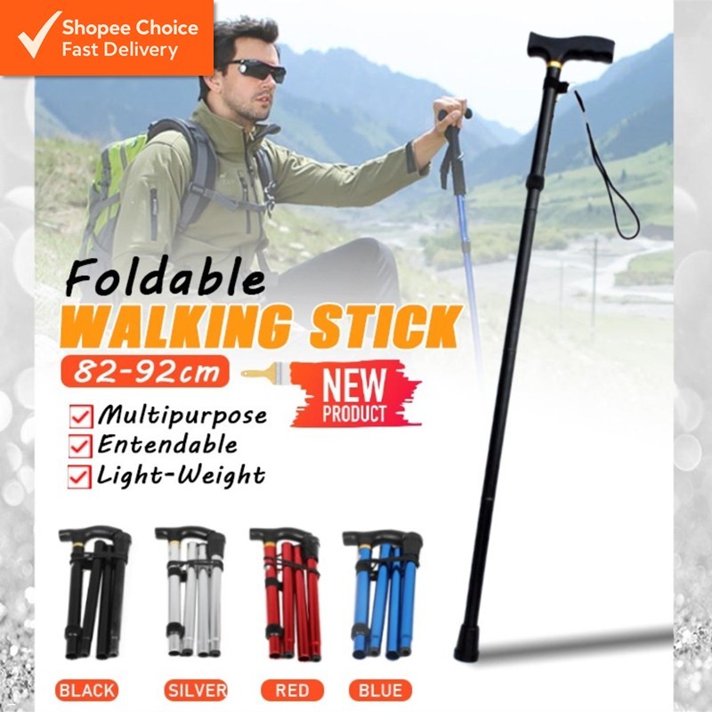 Folding Stick / 1 Leg Walking Aid / Portable Stick / Stainless Material ...