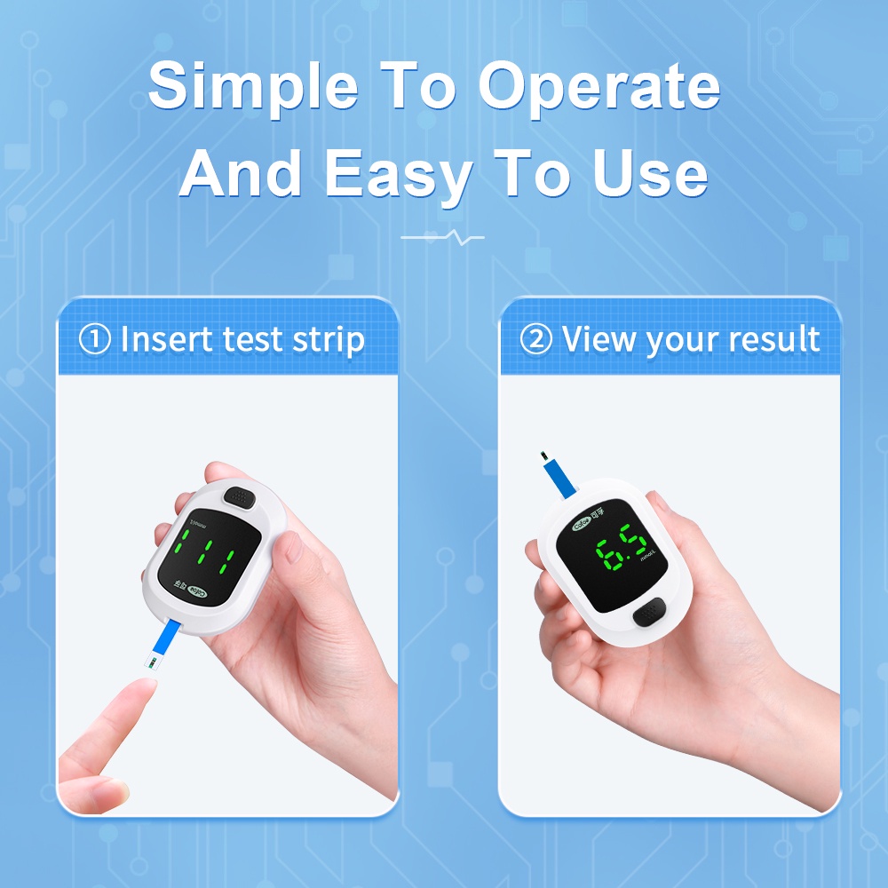 Cofoe Yice A02 Blood Glucose Meter Glucometer Diabetes Monitor Blood ...