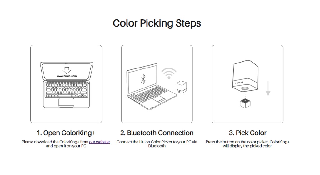 Huion Color picker Sensor Colorimeter CM200 - Portable Color Matching ...
