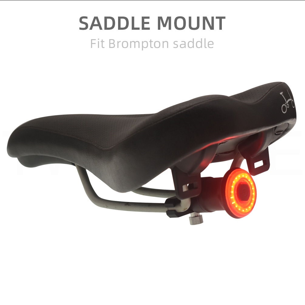 TWTOPSE Bicycle Smart Auto Light Mount Set For Brompton Original Rear ...