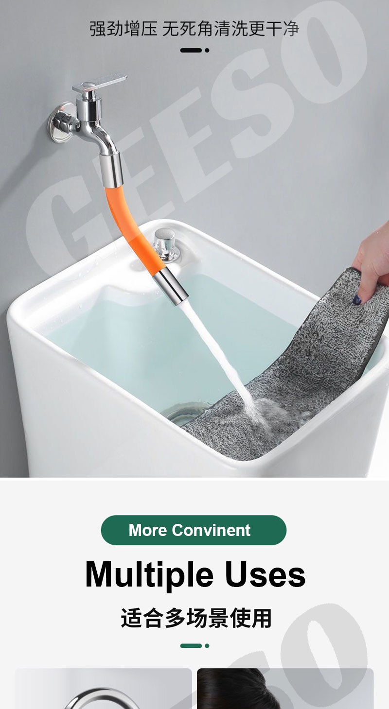 GEESO Faucet Extension Hose Extender Pipe Faucet Extender Pipe Tube ...