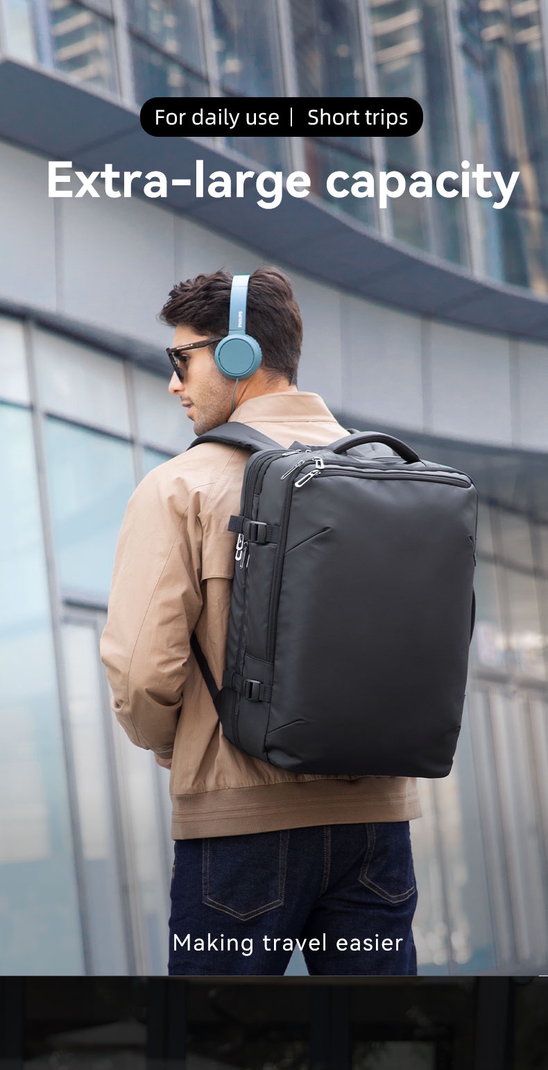 MARK RYDEN Large Capacity 17 Inch Laptop Backpack USB Business Travel ...