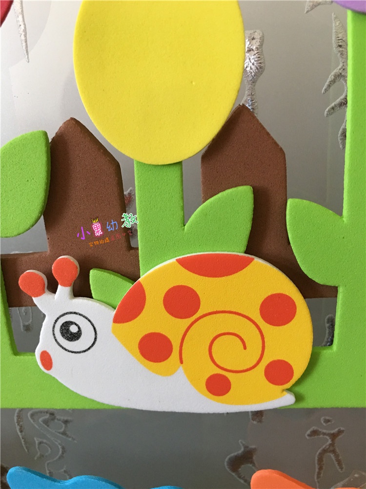 Long Fence Craft 3D EVA foam classroom blackboard notice board Wall ...