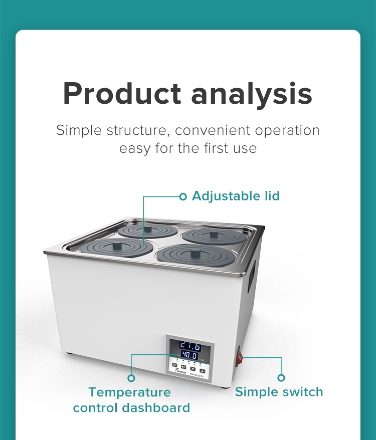 JOANLAB Laboratory Water Bath Constant Temperature Digital Display ...