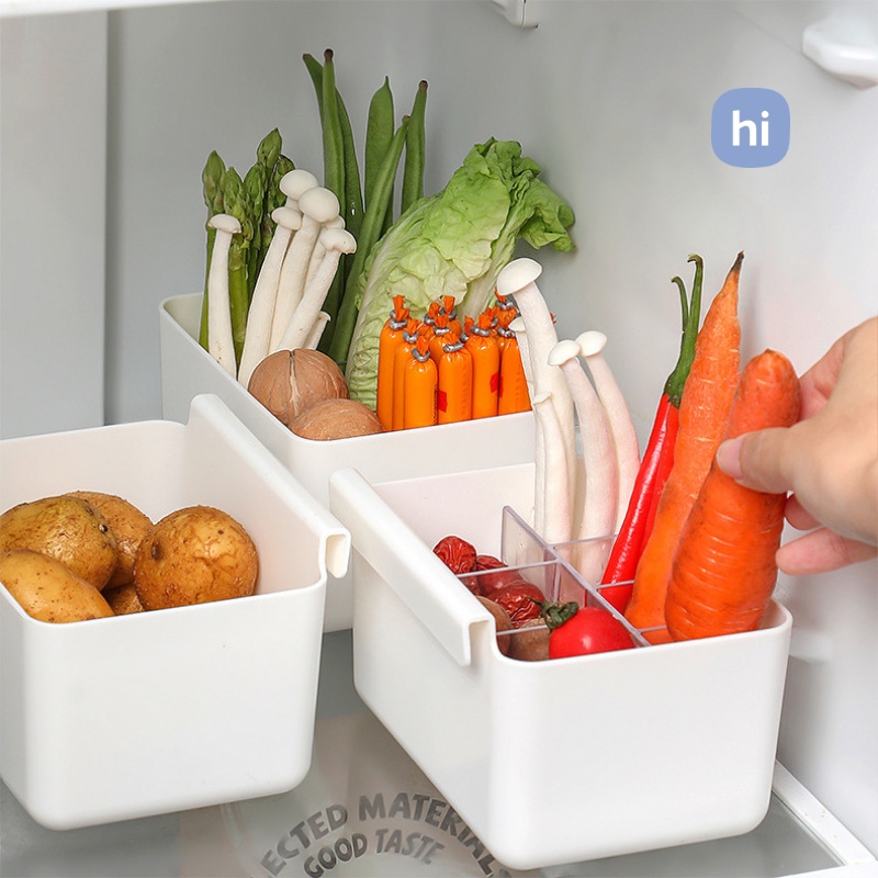 HI HOMES Refrigerator Side Door Sauce Bag Storage Box Kitchen Sauce Bag ...