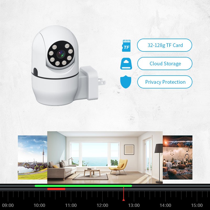 V380 Pro CCTV Wireless CCTV 5MP Socket Bulb CCTV Camera 360 Camera WIFI ...