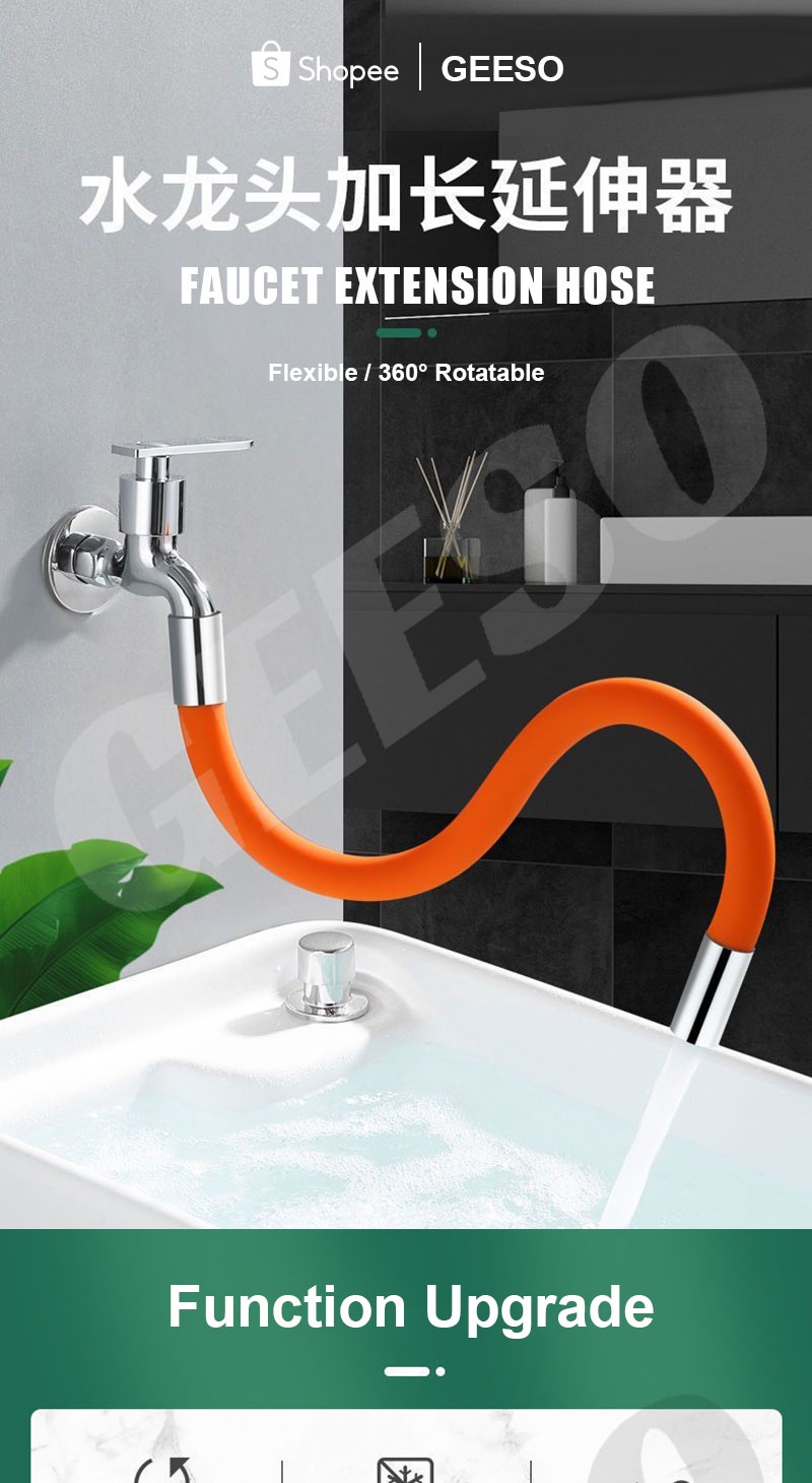 GEESO Faucet Extension Hose Extender Pipe Faucet Extender Pipe Tube ...