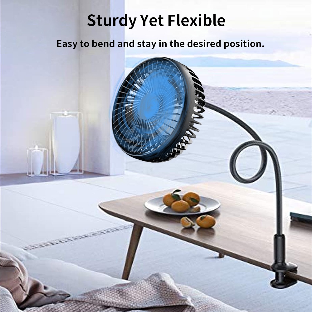 CENZIMO 5.5 INCH Small Kipas Fan Portable Hand Mini Clip Cooling Fan ...