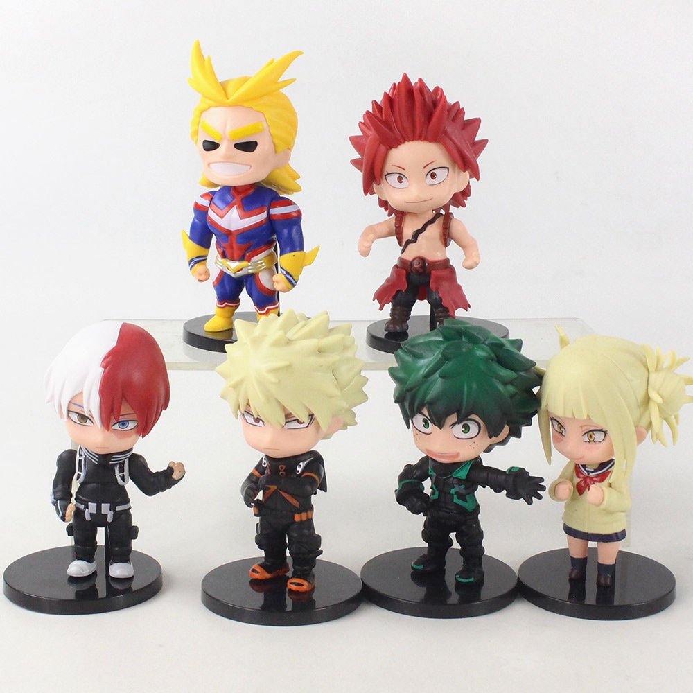 6Pcs/Set Anime My Hero Academia Midoriya Izuku Deku All Might Bakugou ...