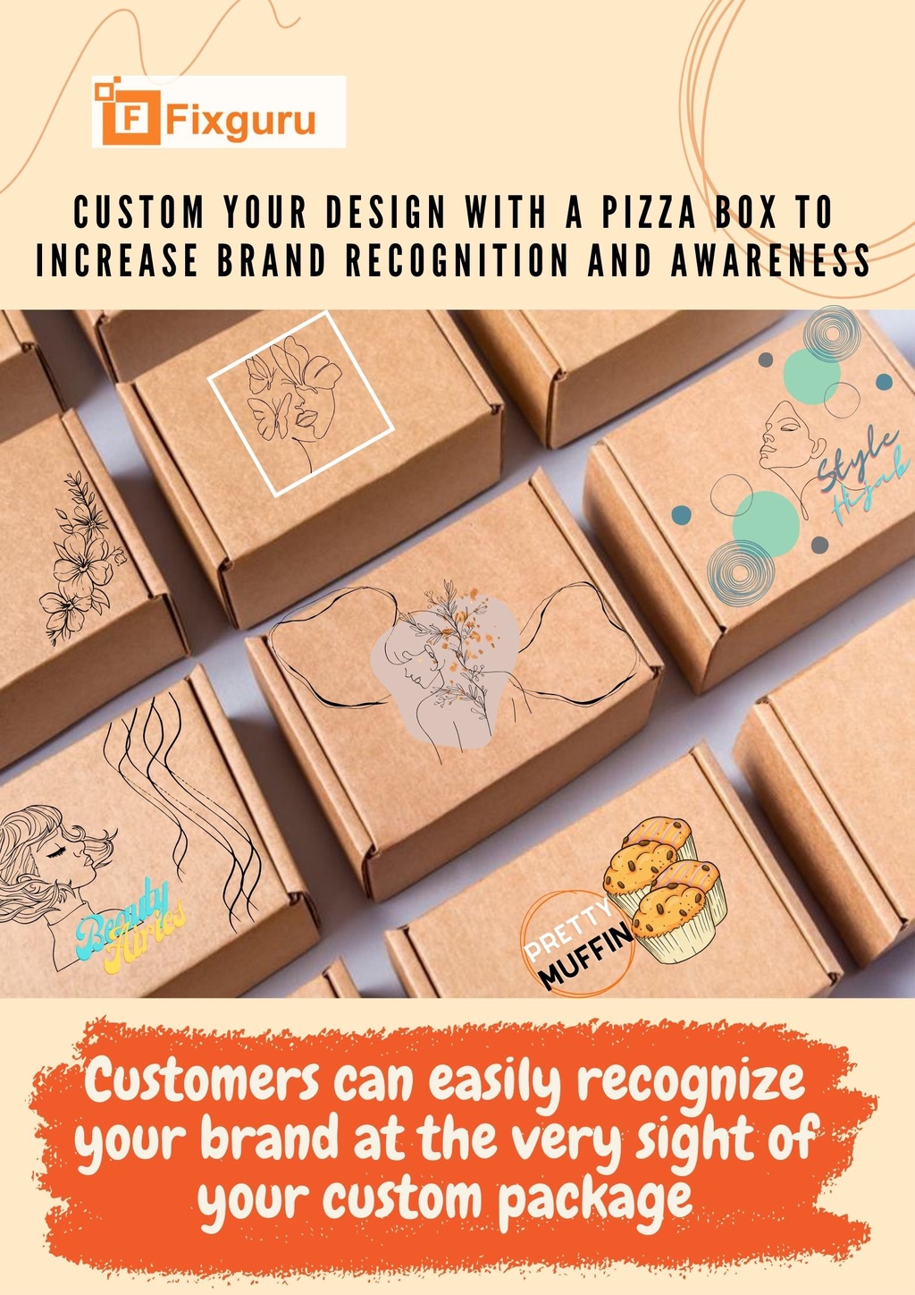 Fixguru - Kraft Pizza Box Box Premium Carton Packaging Luxury & Courier ...