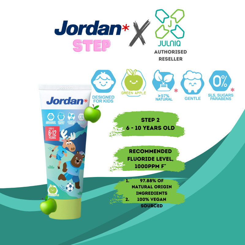 JORDAN Children TOOTHPASTE STEP Range 75g | Shopee Singapore