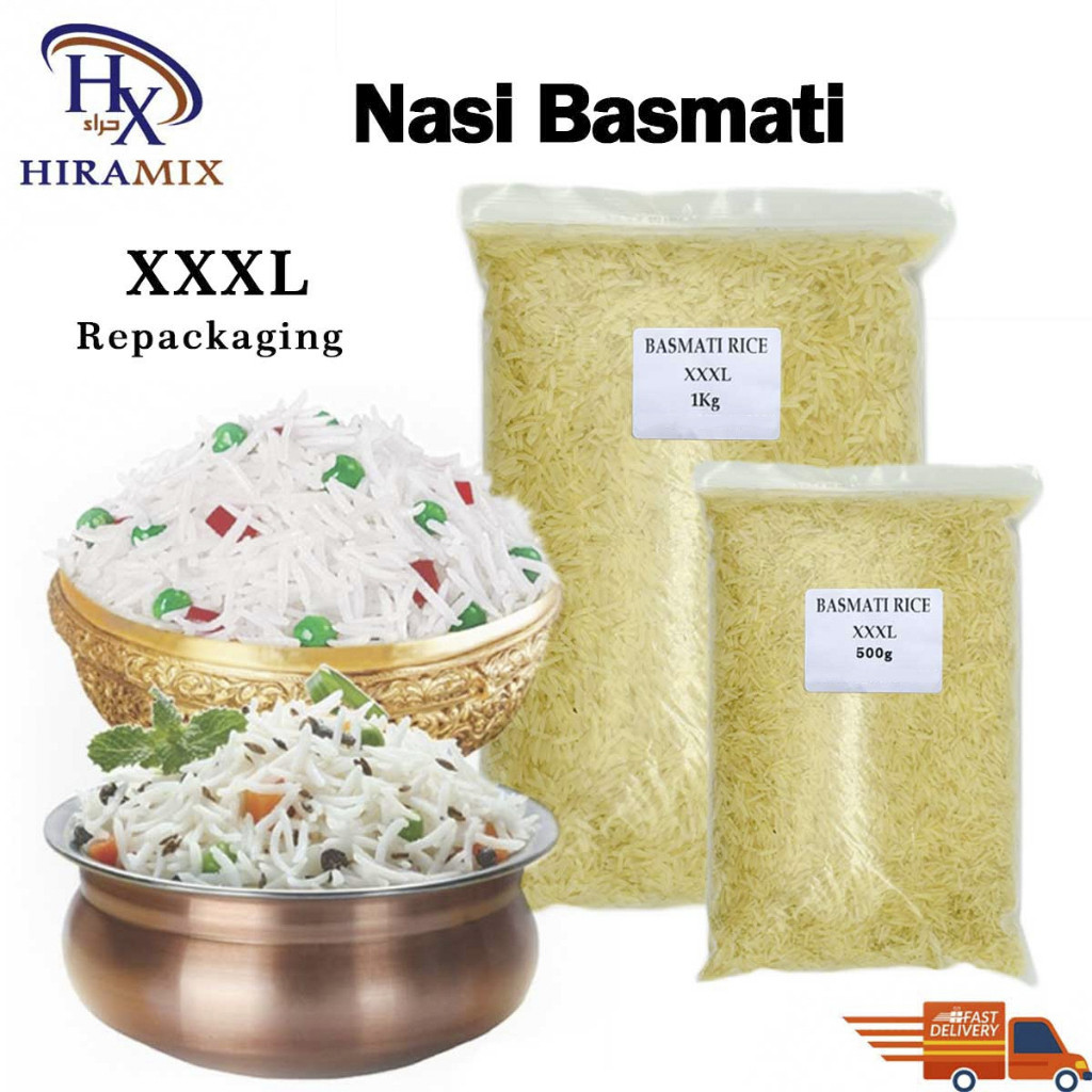 XXXL Beras Basmati Rice Long Grain Nasi Biryani Mandy Spices Repacking ...