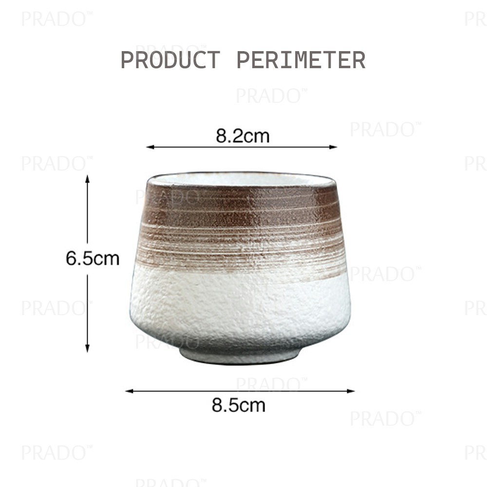 PRADO Retro Japanese Ceramic Cup Espresso Tea Cup Milk Pottery Kiln ...