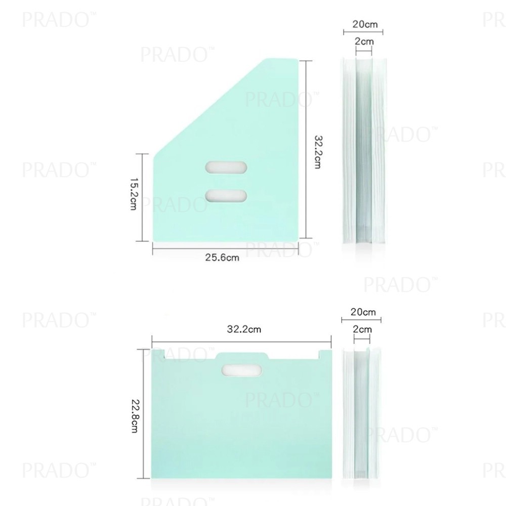 PRADO Multilayer Expanding File Folder A4 Size File Organizer Box ...