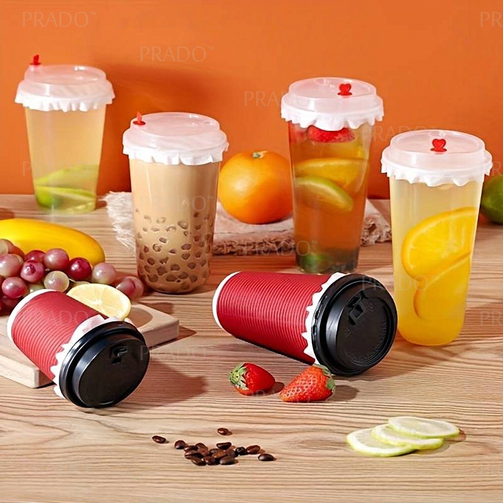 PRADO 500pcs 11.5/13.5/15c Leak Proof Paper Anti-spill Tea Coffee Paper ...