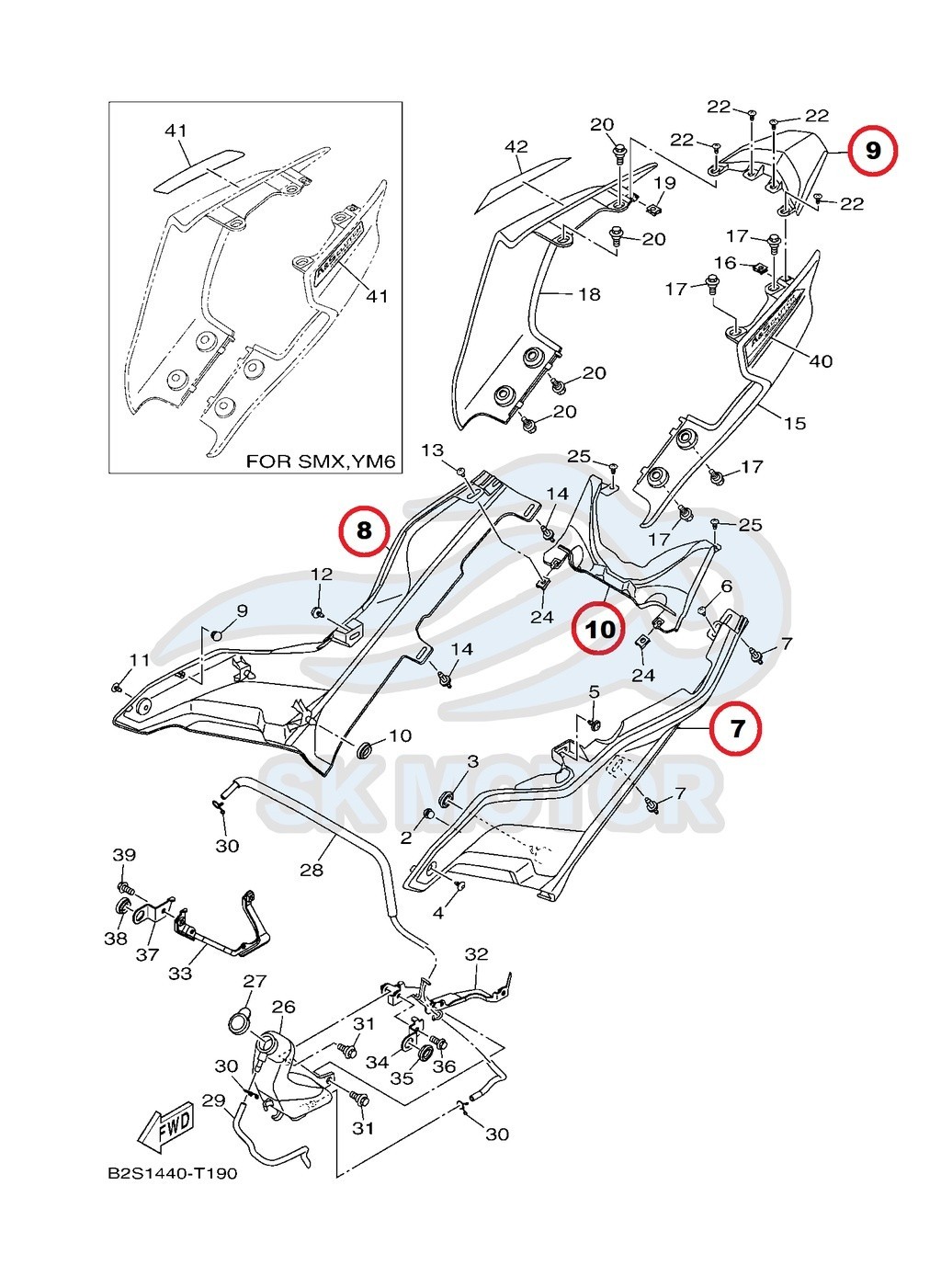 Yamaha YZF-R15 R15 V3 Inner Cover Full Set / Kaver Hitam Mud Guard ...