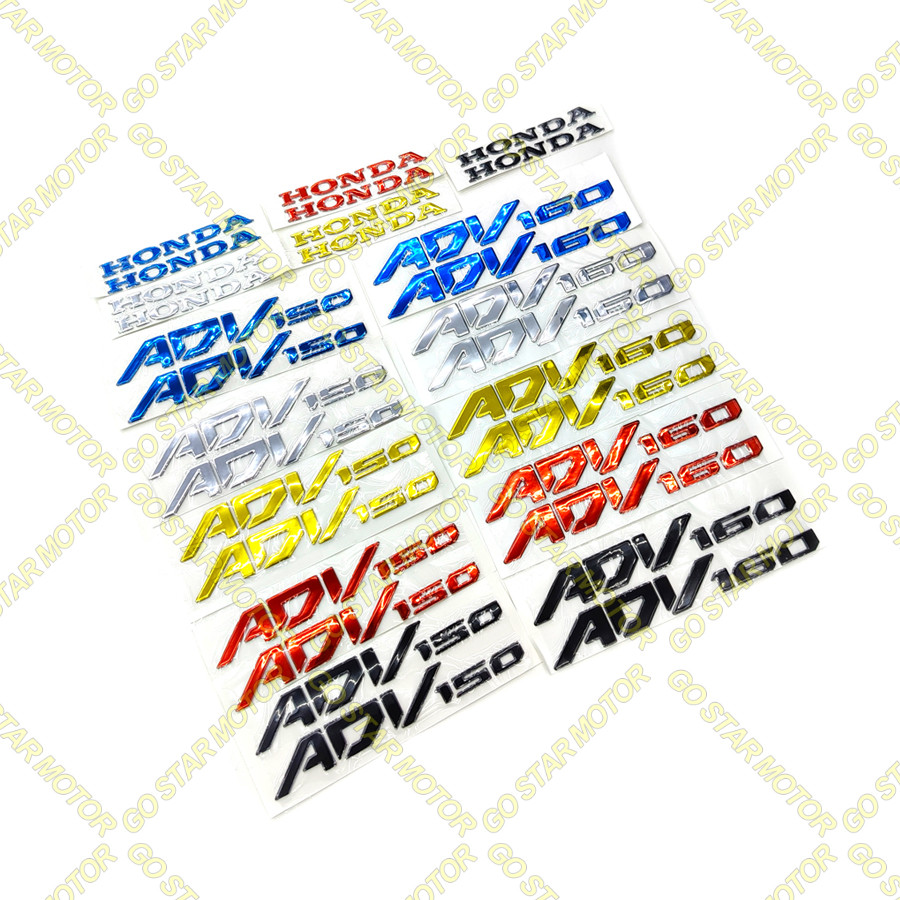 (1Set-2pcs) ADV150 ADV160 ADV 150 160 Emblem Sticker Logo 3D Badge ...