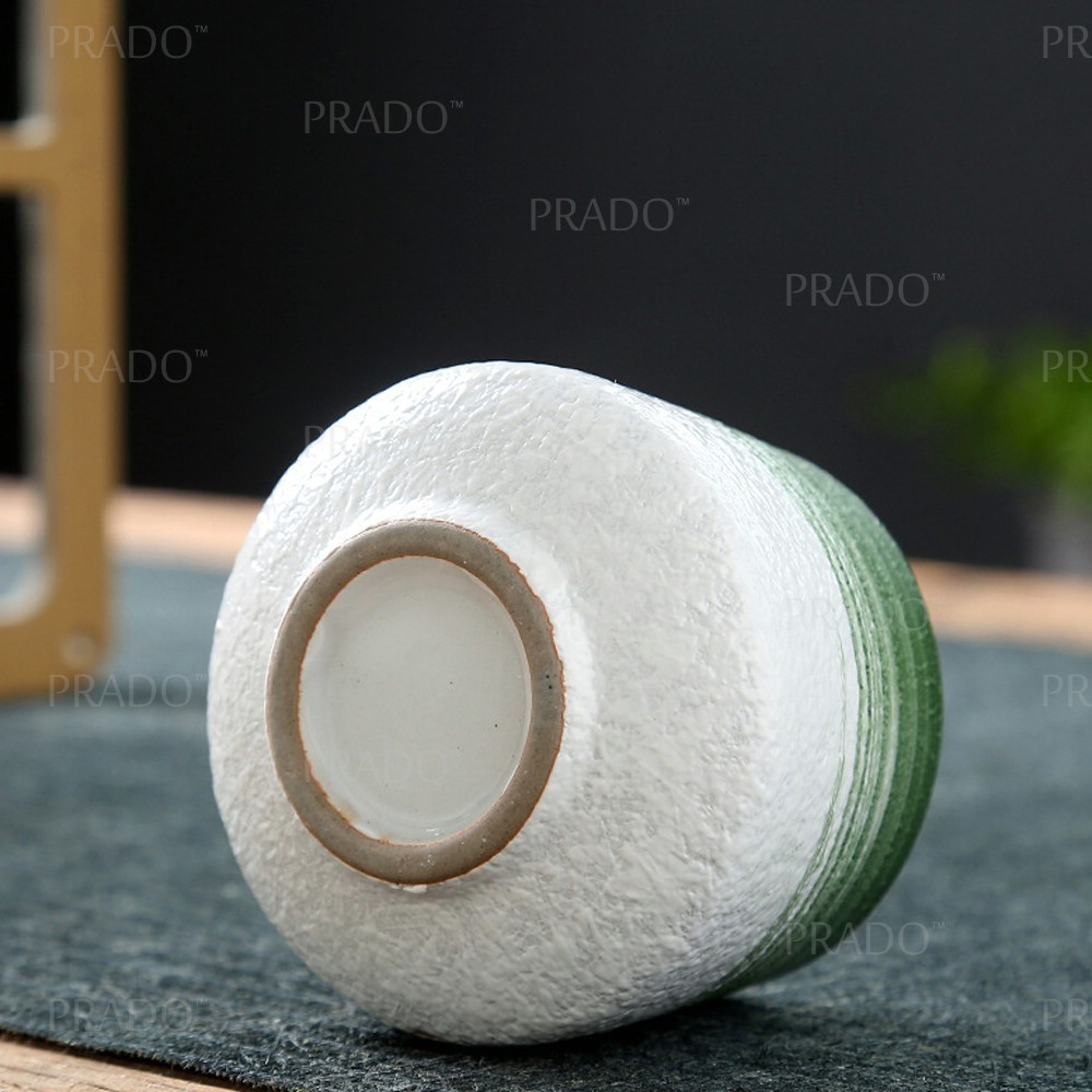 PRADO Retro Japanese Ceramic Cup Espresso Tea Cup Milk Pottery Kiln ...