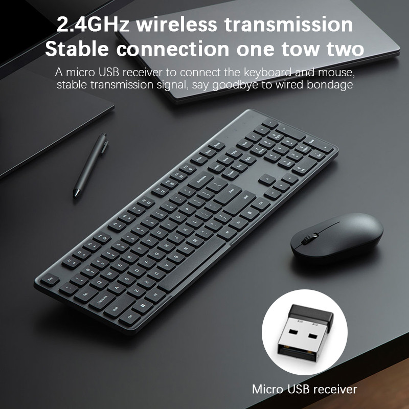 Xiaomi Wireless Keyboard and Mouse Set 2 USB Gaming Silent Keyboard ...