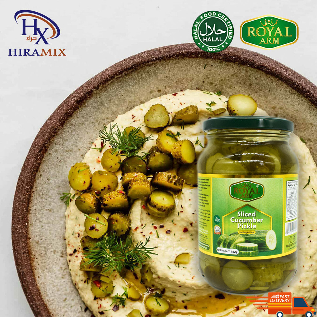 Royal Arm Pickled Cucumber Pickle Sliced | Premium Quality / Halal 腌制黄瓜 680g مخلل خيار | Shopee ...
