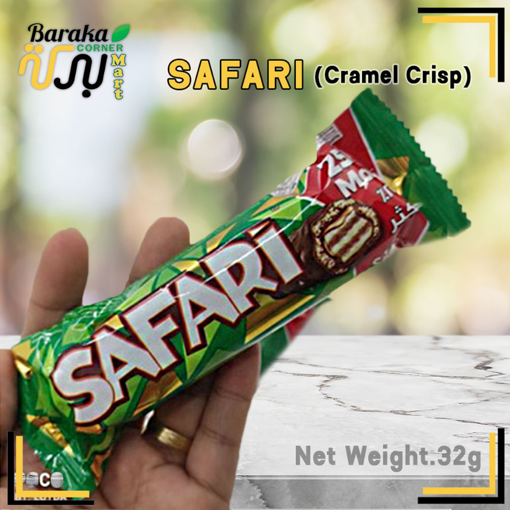Coklat Safari Chocolate | ( Cramel Crisp ) Imported Saudi New | Pack ...