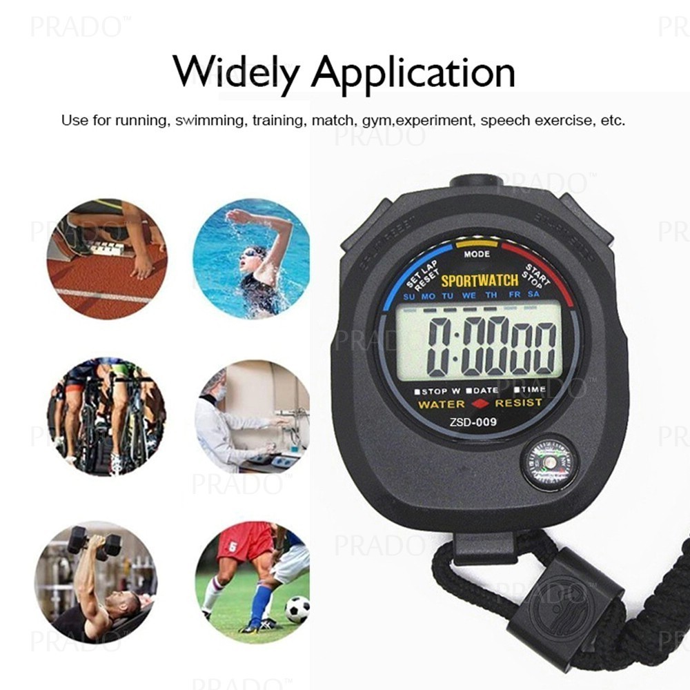 PRADO MAXGEAR Waterproof Sport Digital Stop Watch Compass Chronograph ...