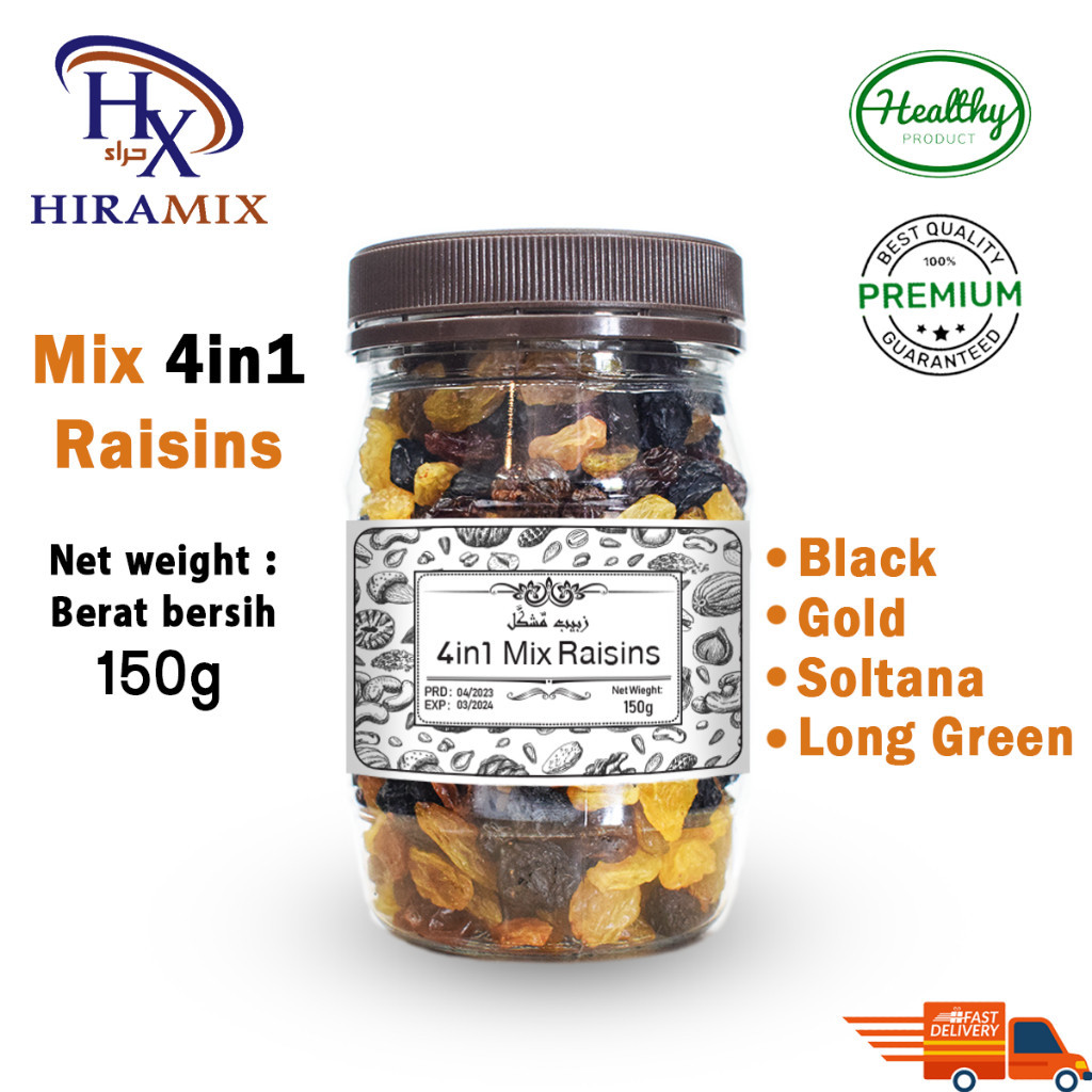 Mix Raisin 4in1 | Black, Golden, Long Green, Sultana And Long Green ...