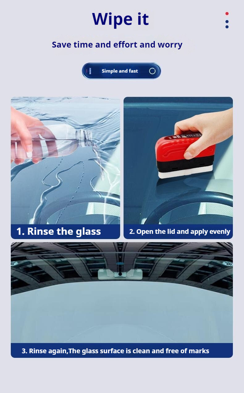 Glass Stain Remover | Oil Film Cleaning Solution | Easy Remove for Car ...