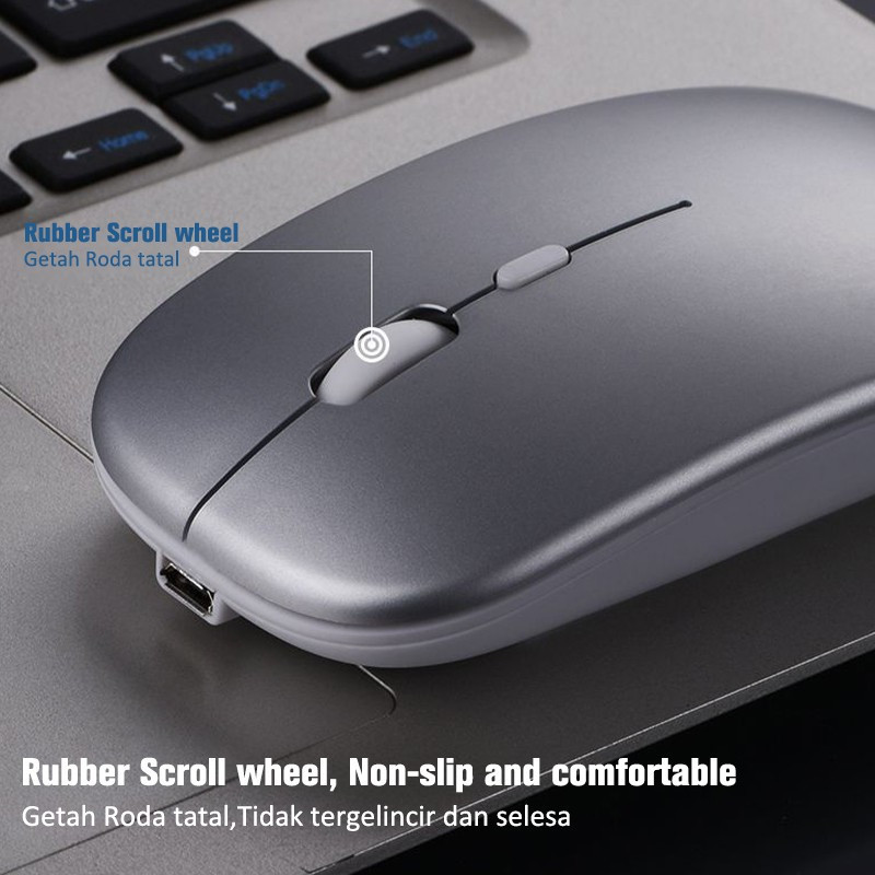 Wireless Rechargeable Bluetooth Mouse | 2.4GHz Multi-Color & Silent ...