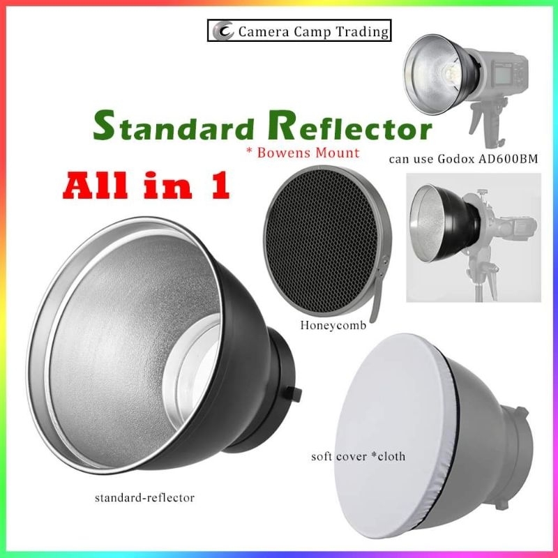 Standard Reflector Dish 55 match with Honeycomb and Diffuser Cloth for ...