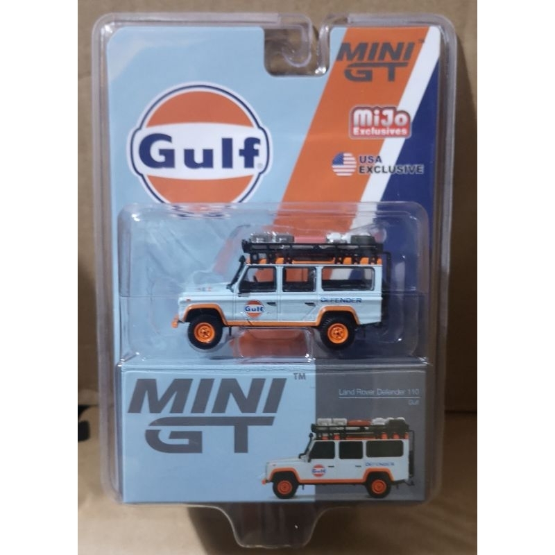 Mini GT Gulf Land Rover Defender 110 MIJO USA Exclusive not Hot Wheels ...