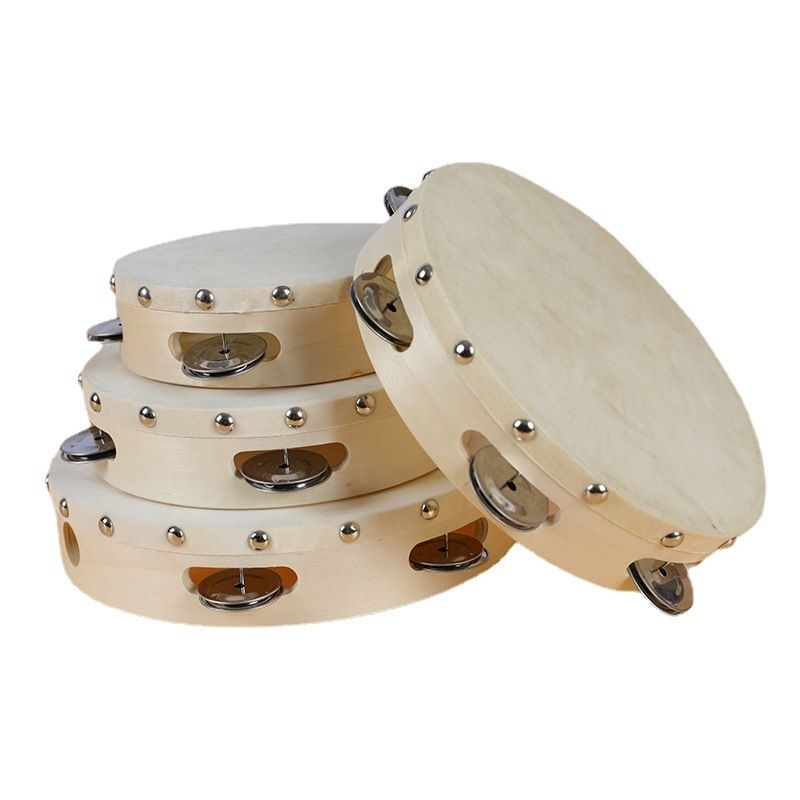 Children's Dance Percussion Tambourine Skin/ Tambolin Berkulit ...