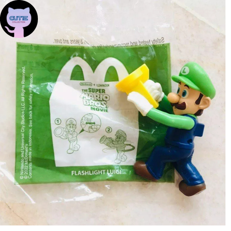McDonald's Happy Meal Toys- Flashlight Luigi-Super Mario Bros - Limited ...