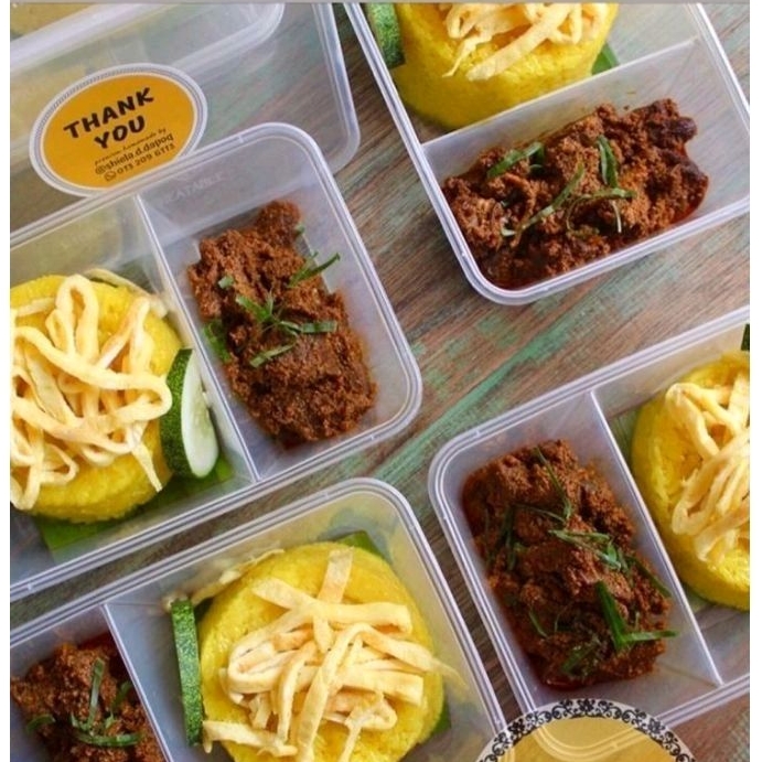 RORA - (10 Pcs) 500/750ML Microwave Big Lunch Box PP Plastic Food ...