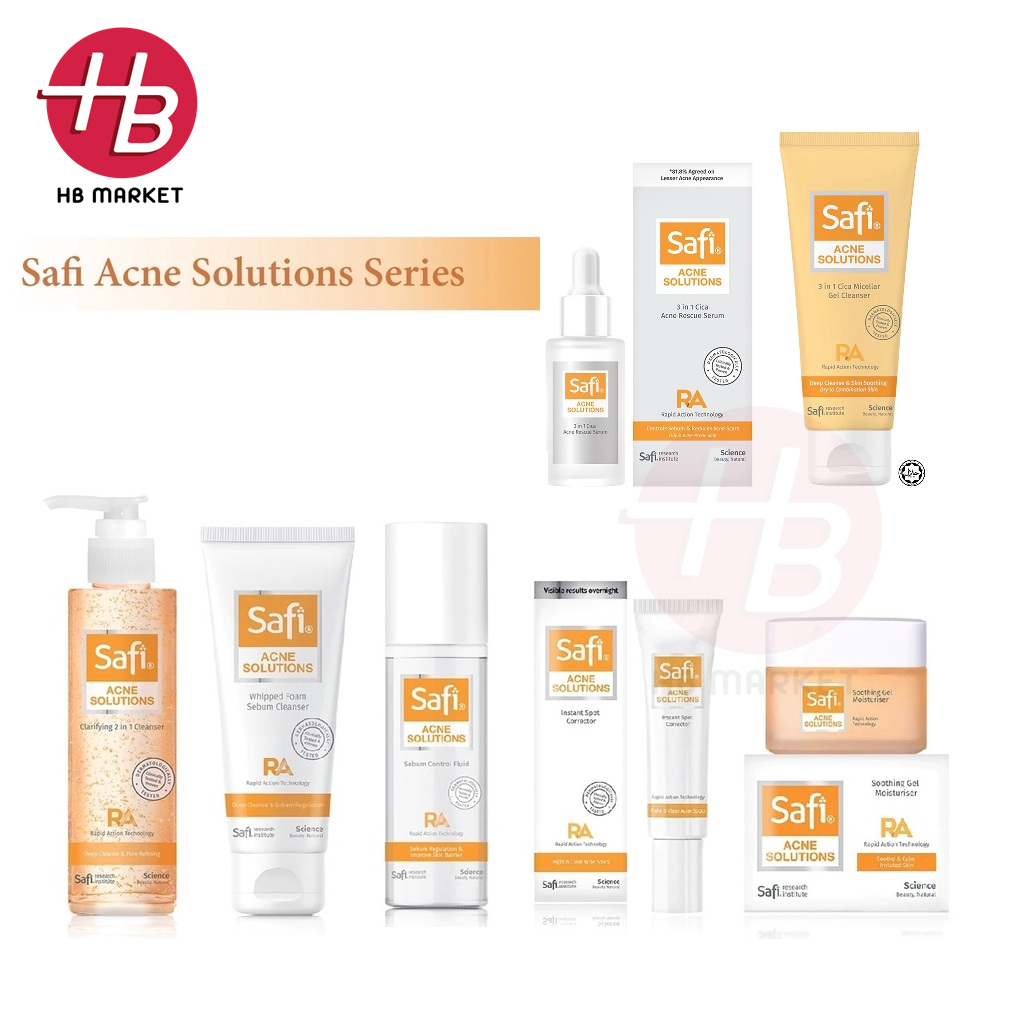 [Clearance] SAFI Acne Solution - Cleanser 100g / Soothing Gel 45g ...