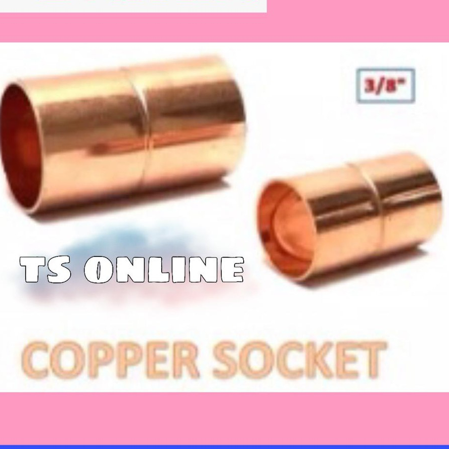 Copper Socket Joint 3/8" (2pcs) | Shopee Singapore