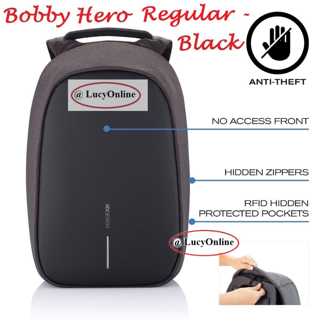 XD-Design Bobby Hero Regular Anti-Theft Backpack , Fits 15.6" Laptop ...