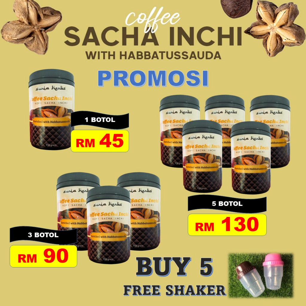 Kopi Sacha Inchi Habbatus Sauda Coffee Sacha Inchi Capsules | Shopee ...