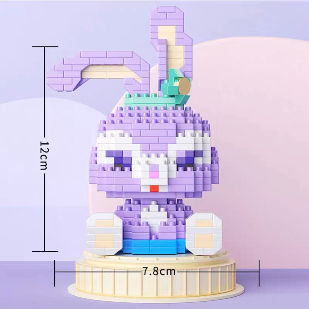 StellaLou Rabbit Building Blocks Micro Bricks Nano Particles Toy Mainan Blok Hadiah ...