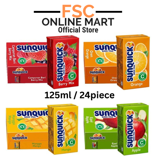 [FSC] Sunquick Fruit Drinks 125ml x 24pieces (Carton) | Shopee Singapore
