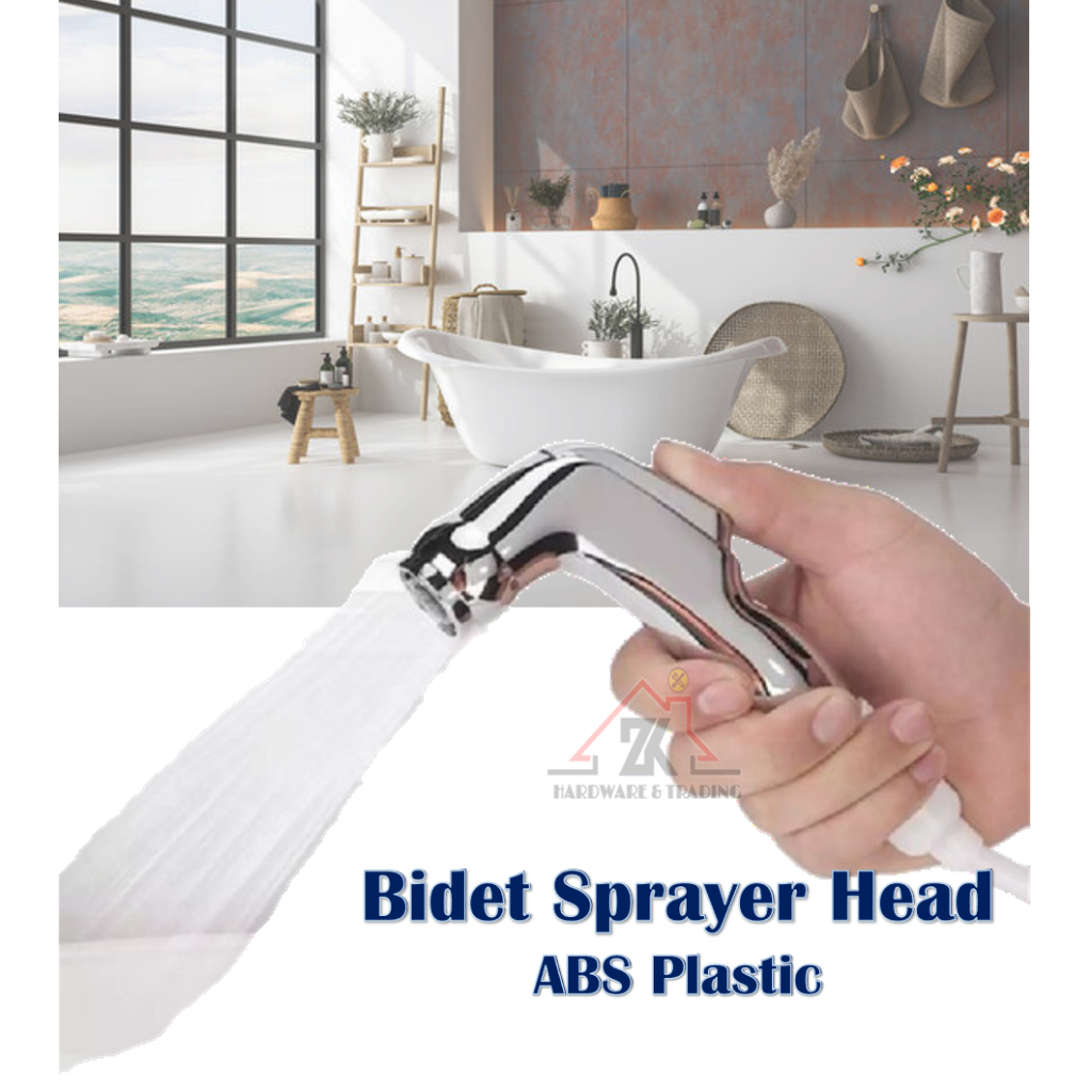 Bidet Toilet Sprayer ABS Plastic Sprinkler Head with Push Button Switch ...